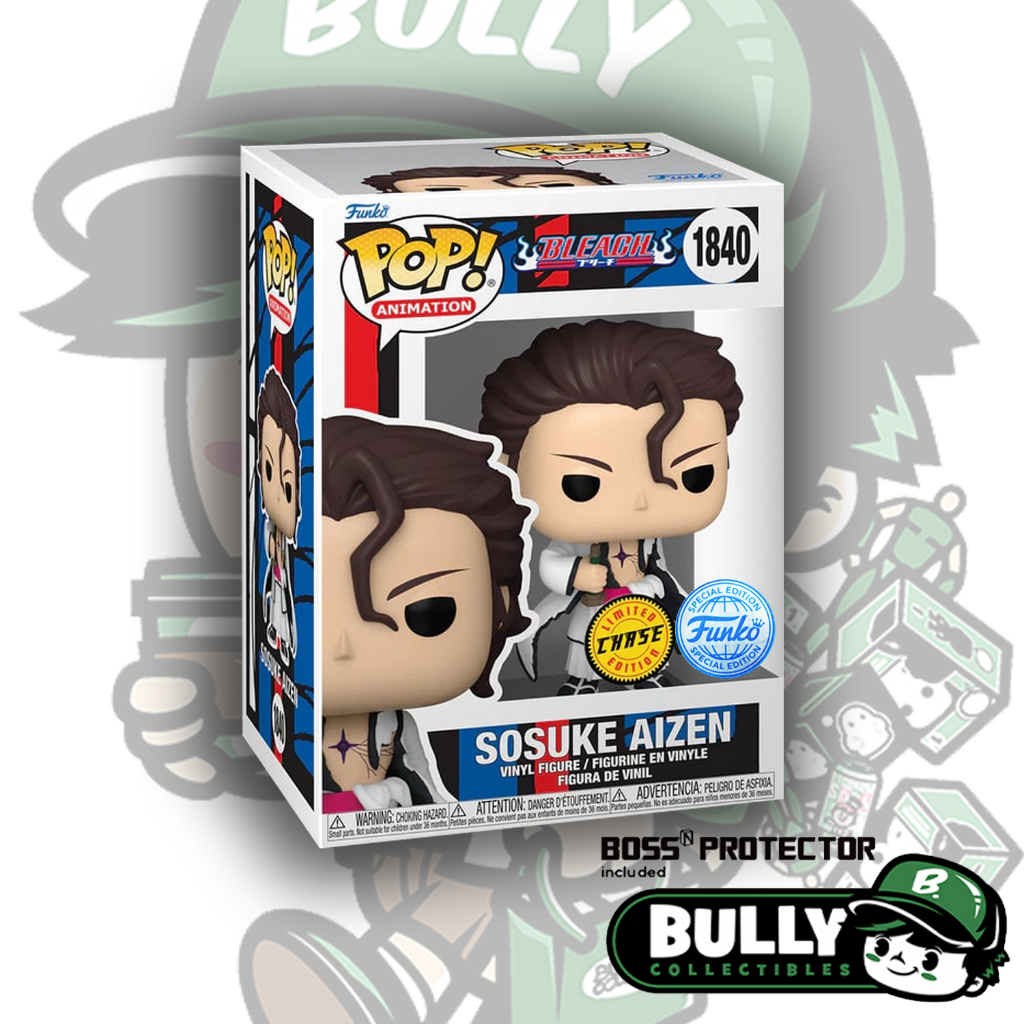 Funko POP! Animation: Bleach - Sosuke Aizen CHASE (FSE) 1840 With Boss ...
