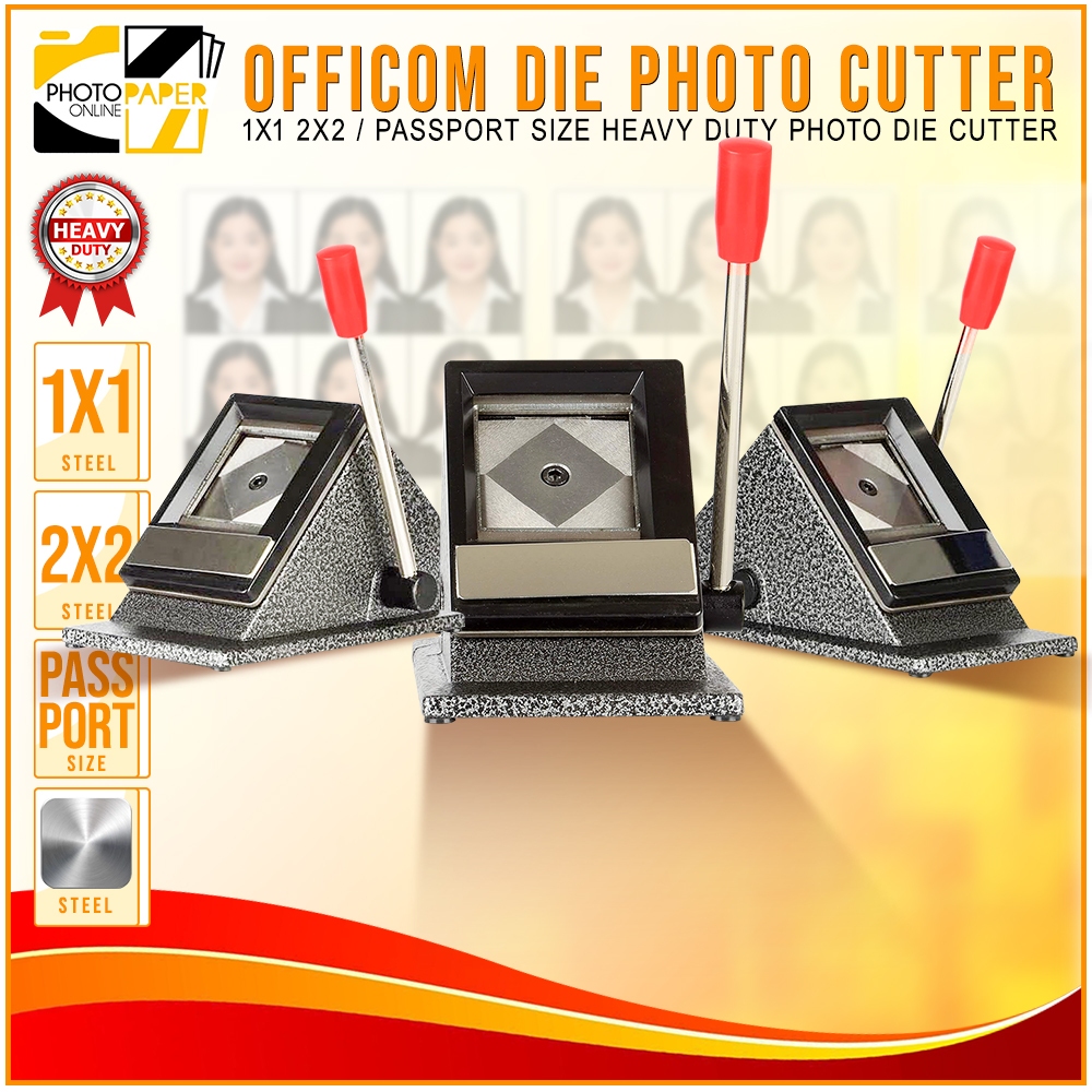 Officom Die Photo Cutter 1x1 | 2x2 | Passport Size High Quality Cutter ...