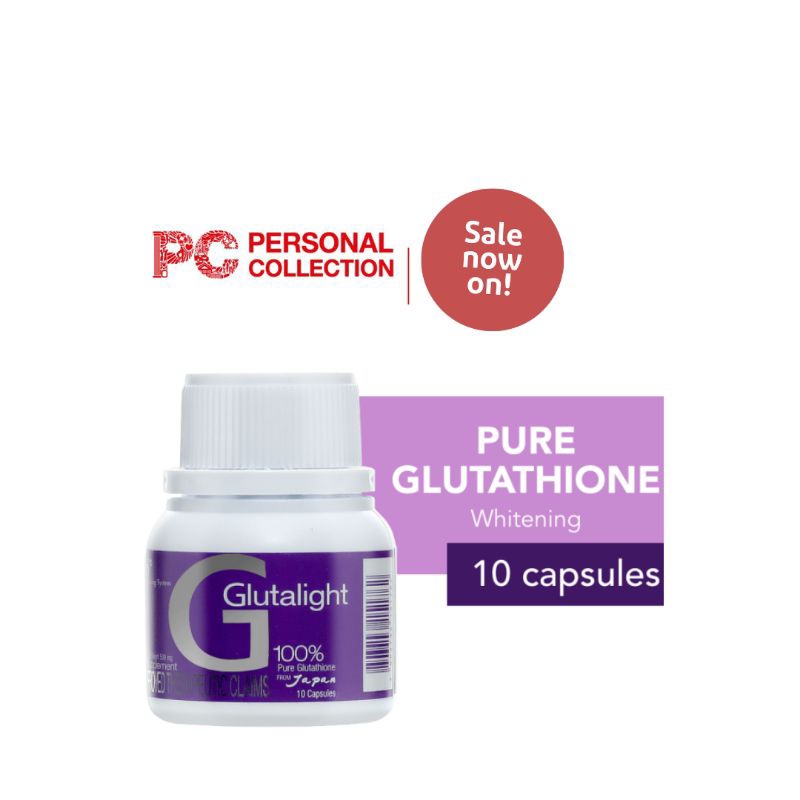 SALE HBS GLUTALIGHT 500mg/capsule 10 capsule/bottle | Personal ...