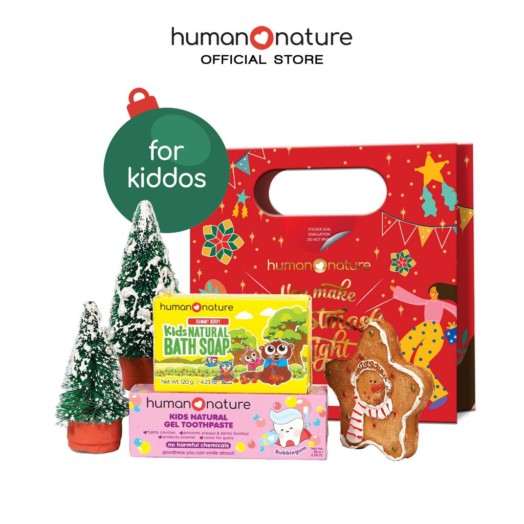 Human Nature Twinkle Tooth & Tidy Christmas Gift Set (Kids Soap ...