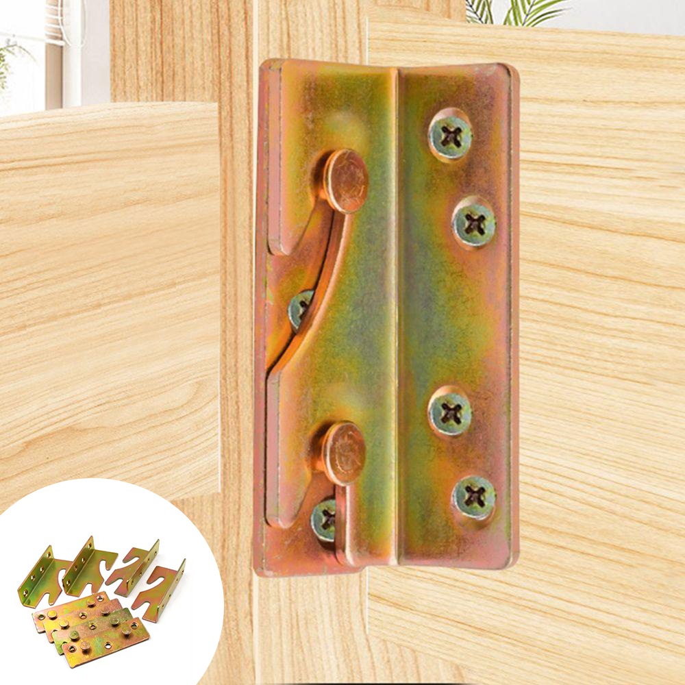 Wooden Bed Frame Interlocking Heavy Duty Corner Connecting Bracket ...