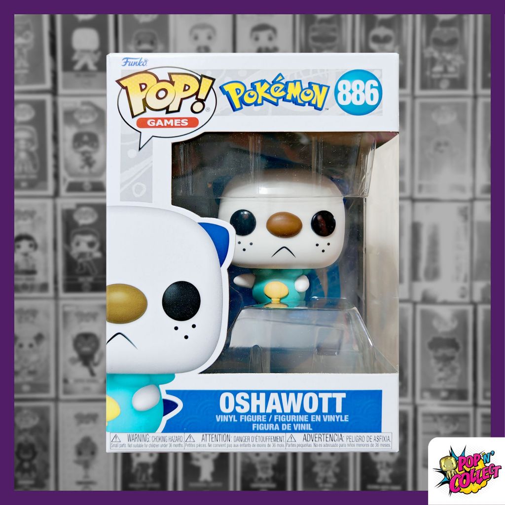 Funko Pop! Pokemon - Oshawott 886 w/ Free Protector (Sold by Pop N ...