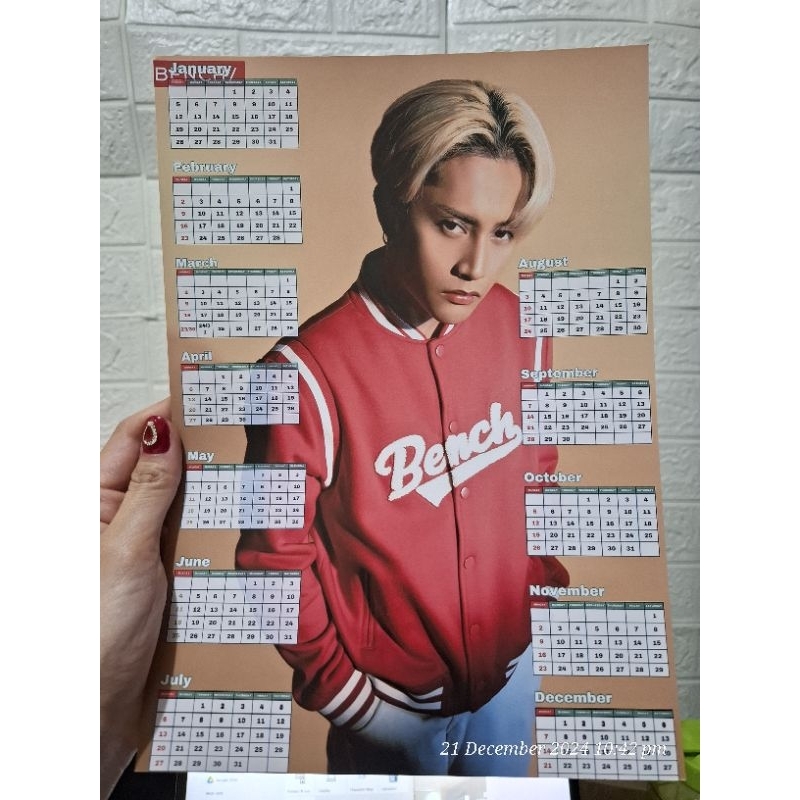 2025 sb19 a4 size calendar, waterproof and scratchproof front part ...