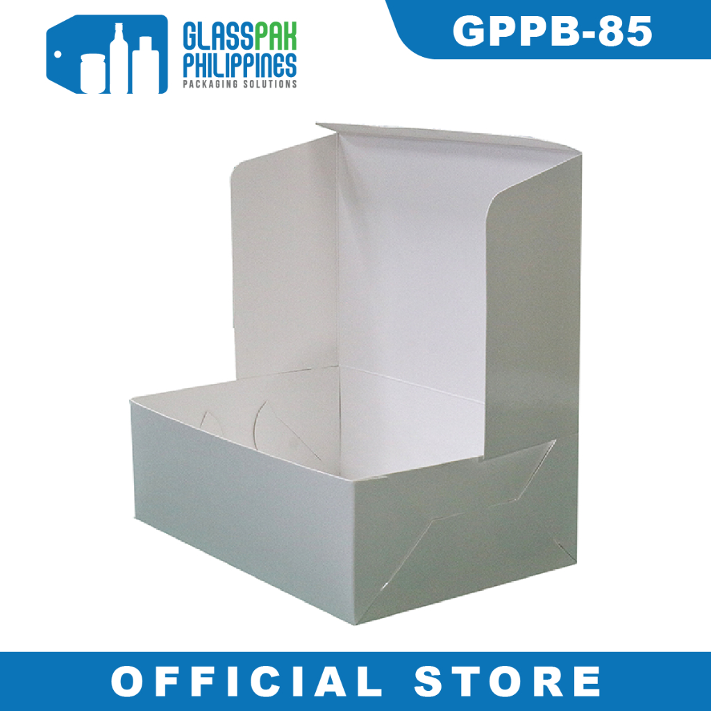 Glasspak 10 Pcs Large Cake Bread Pastry Box Empty Cake Box Cupcake Box ...