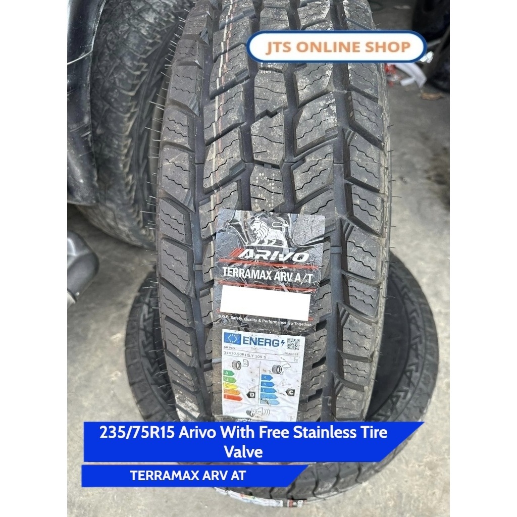 235/75R15 Arivo Terramax ARV AT With Free Stainless Tire Valve | Shopee Philippines