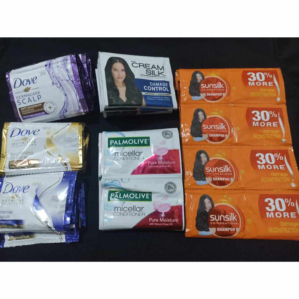 D0ve Shampoo / Crm Silk / Palmliv / Snslk in Sachet (Choose Variation ...
