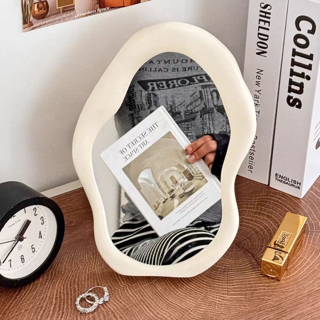 Table Mirror Makeup Glass Mirror with Stand Hanging Glass Mirror ...