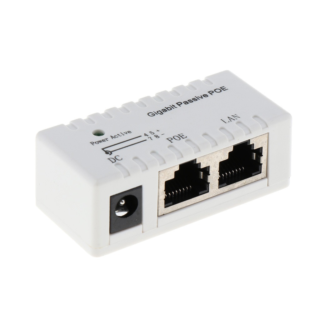 POE Power Over Ethernet 100Mbps Injector for Network Power/Data ...
