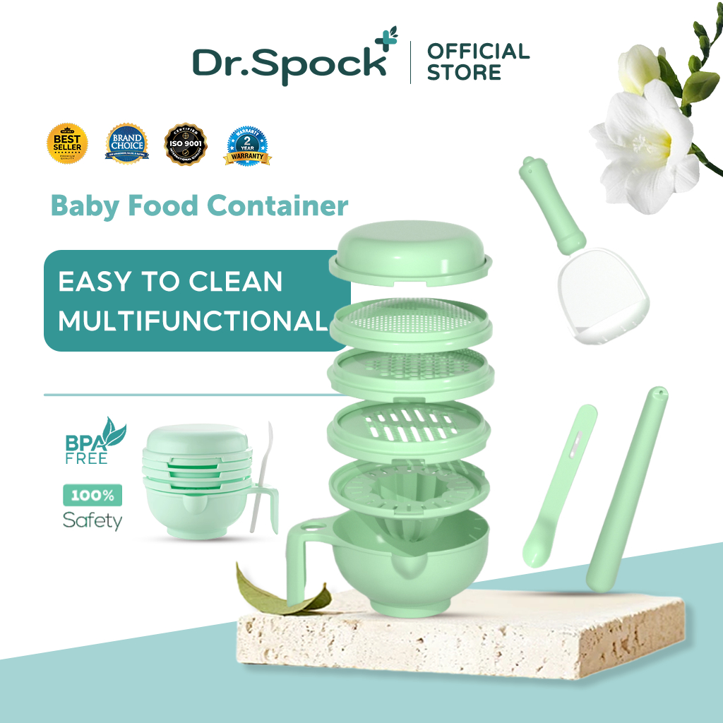 Dr.Spock Baby Food Smasher 10 In 1 Food Masher Pacifier Feeder Baby ...
