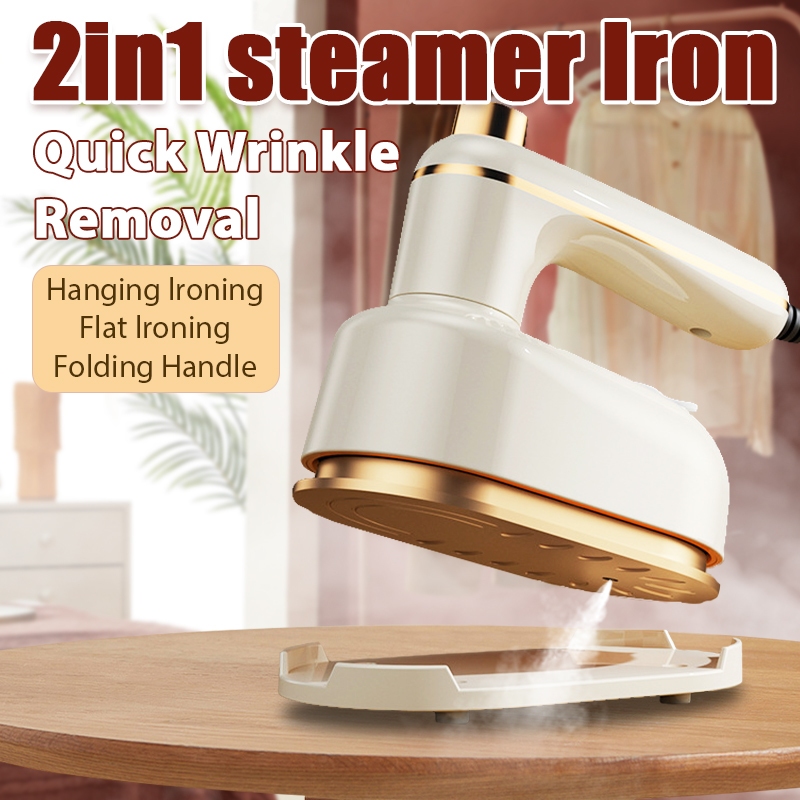 2in1 Steamer Iron Mini Portable Iron for Clothes Hanging Handheld ...