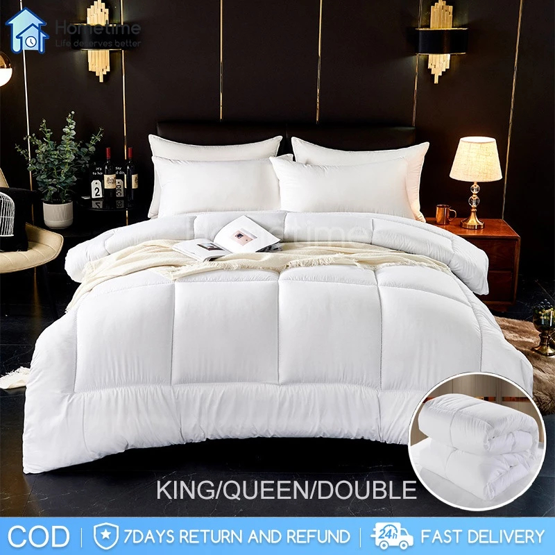Thick White Duvet Filler Comforter Hotel Kumot queen Comforter single ...