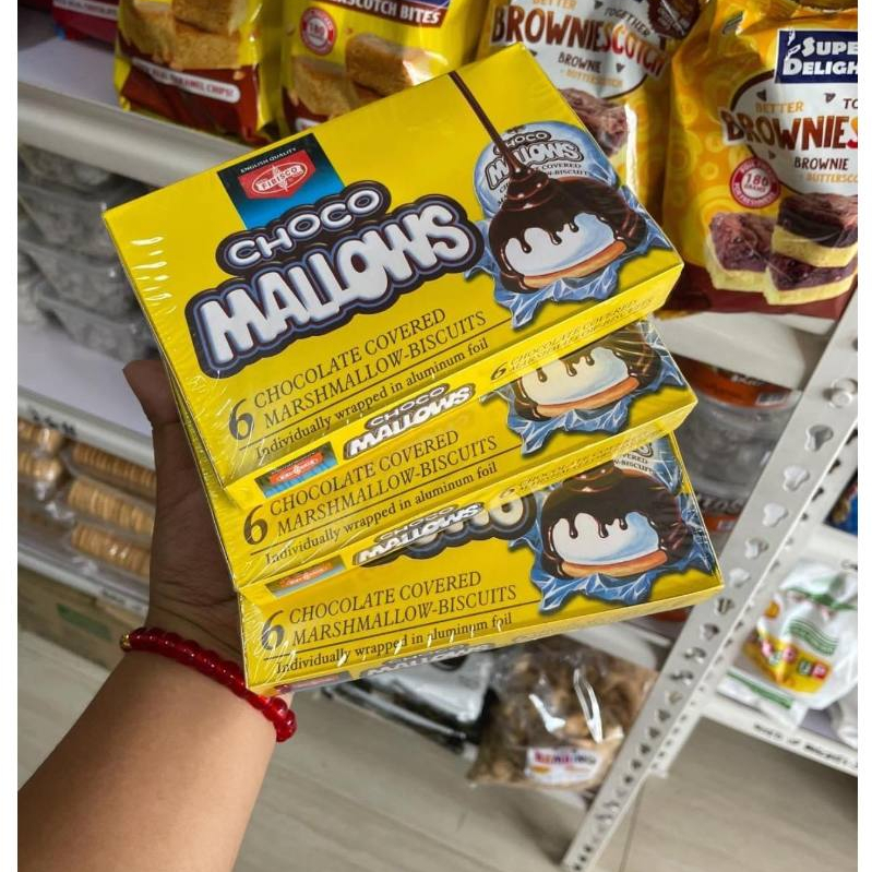 CHOCO MALLOWS (6pcs/100G) SNACKS MARSHMALLOW | Shopee Philippines