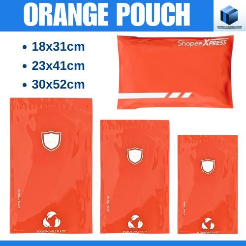 100PCS Orange Pouch S, M, L Printed Courier Pouch Shipping Pouch ...