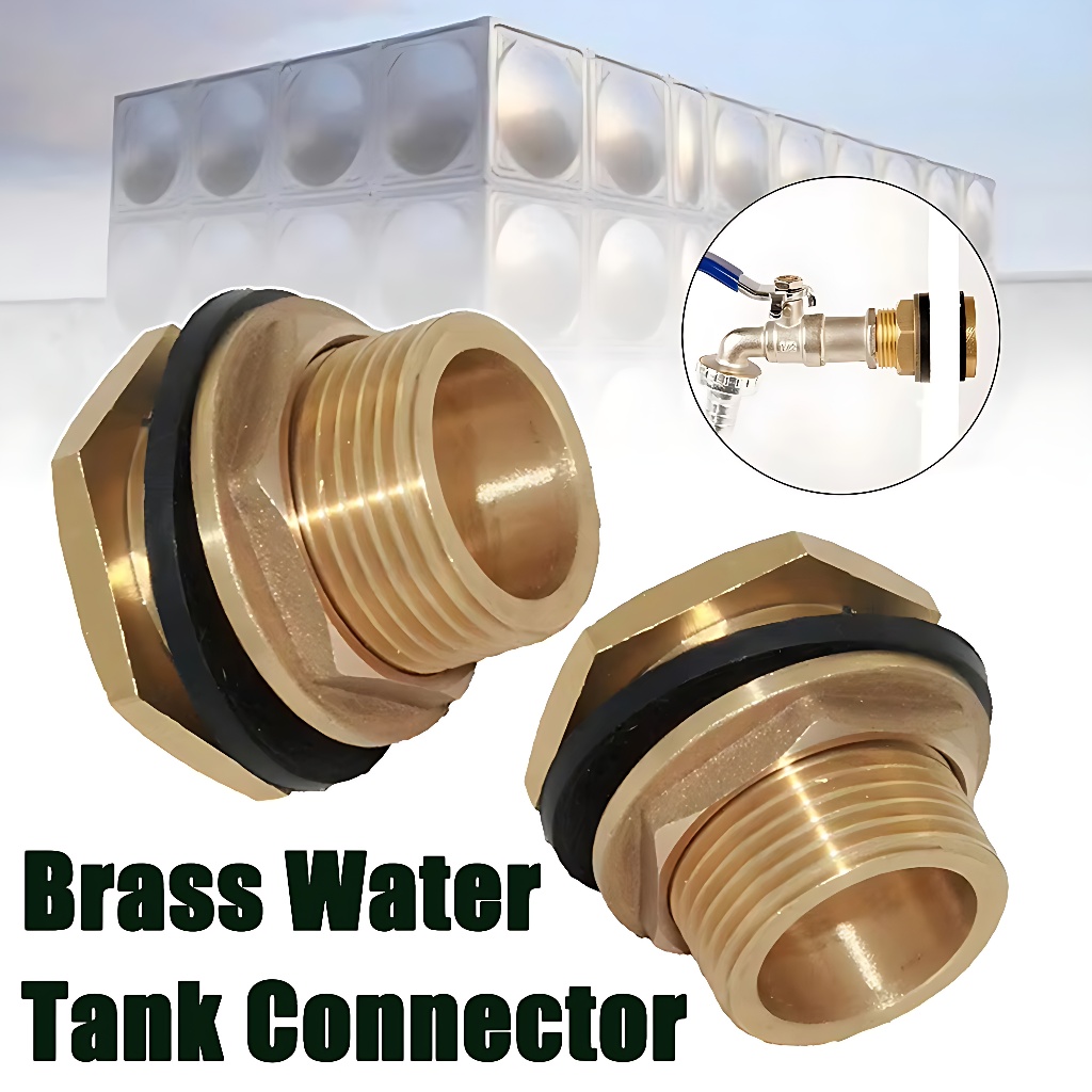 Solid Brass Water Tank Connector Fittings Leak-proof M1/2'' M3/4'' M1 ...