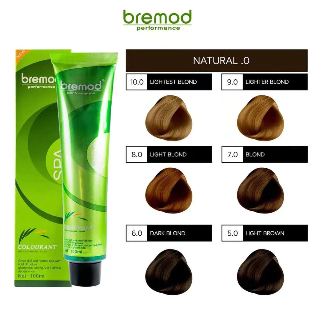 BREMOD HAIR COLOR 100ml / bremod oxidizing cream 6% 9%12% | Shopee ...