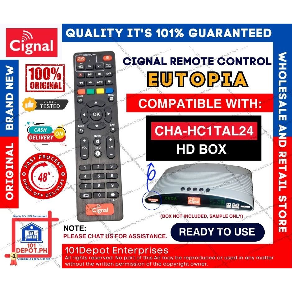 CIGNAL CHA-HC1TAL24 MODEL (MPEG-4 HYBRID HD + DIGITAL TV BOX) EUTOPIA ...