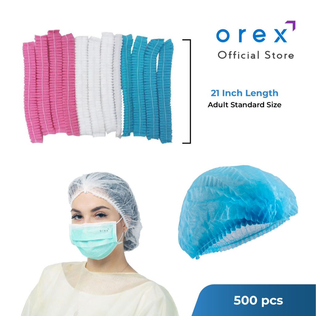 OREX Disposable Hairnet / Hair Net / Hair Cap / Head Cap / Surgical Cap ...