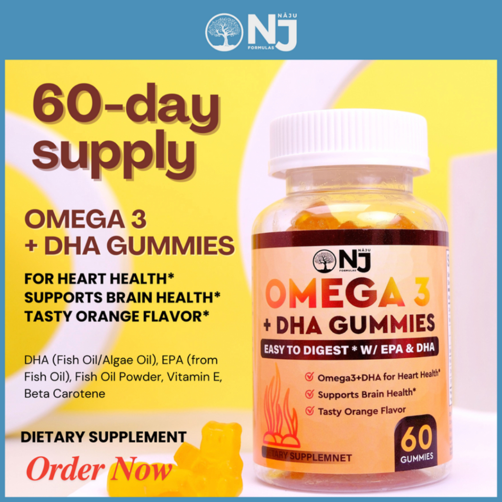 OMEGA 3 + DHA + EPA GUMMIES BY NAJU FORMULAS (DIETARY SUPPLEMENT ...