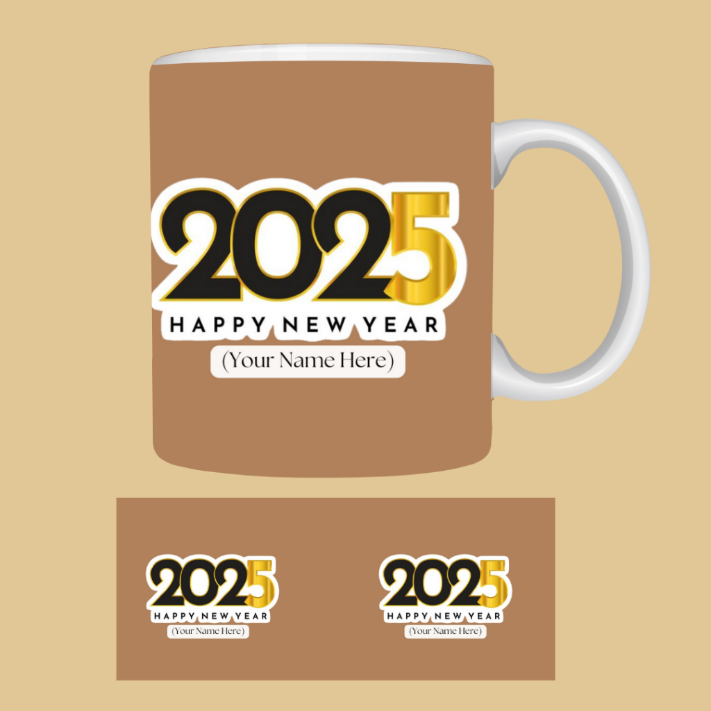 New Year 2025 Mug 11oz with FREE Name and Box | Shopee Philippines