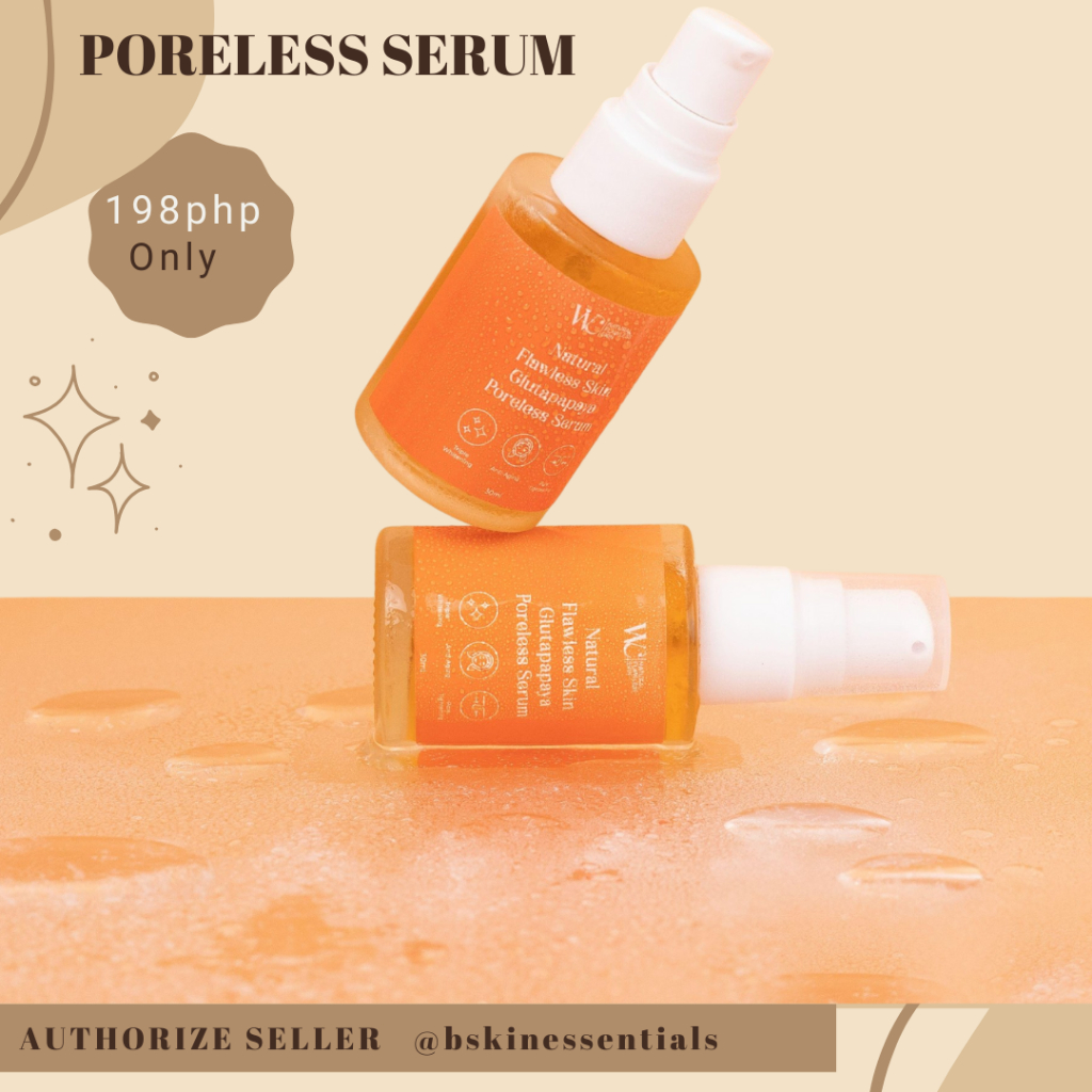 Natural Flawless Skin Poreless Serum with Centella Asiatica Extract for Brightening and Pore ...