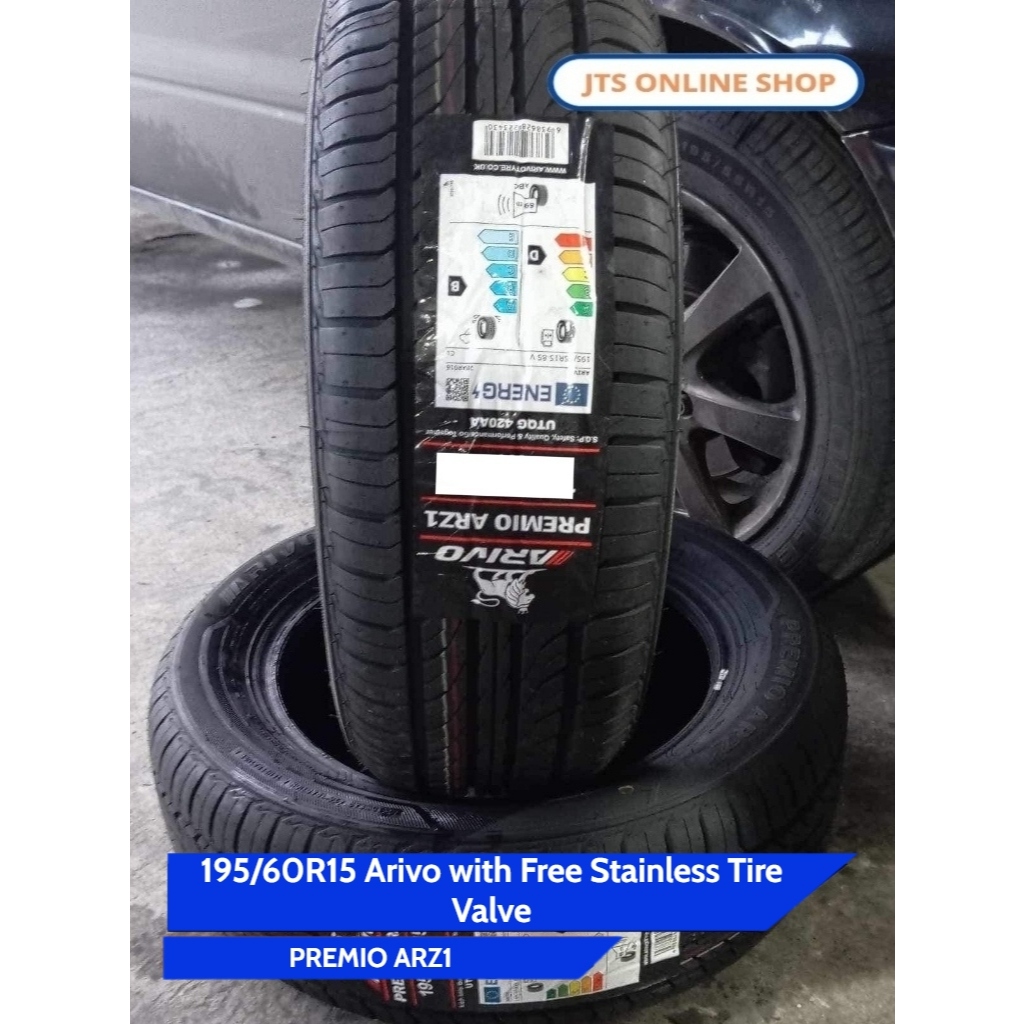 195/60R15 Arivo Premio ARZ1 with Free Stainless Tire Valve (PRE-ORDER) | Shopee Philippines