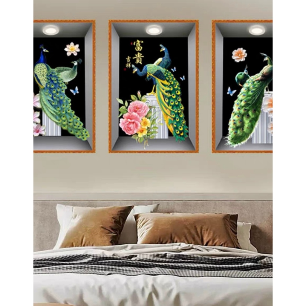 shopee 3D Peacock Wall Decoration - Enhance you space with a perfect ...