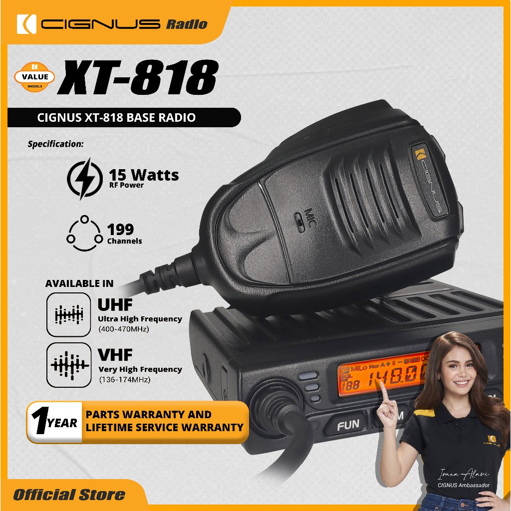 CIGNUS XT-818 BASE RADIO | Shopee Philippines