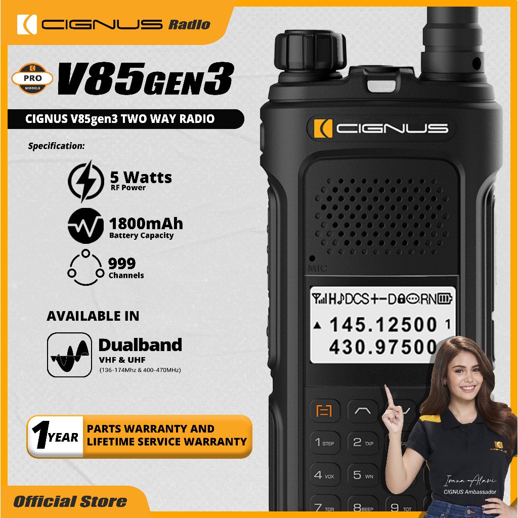 CIGNUS V85 GENERATION-3 Two way Radio | Shopee Philippines