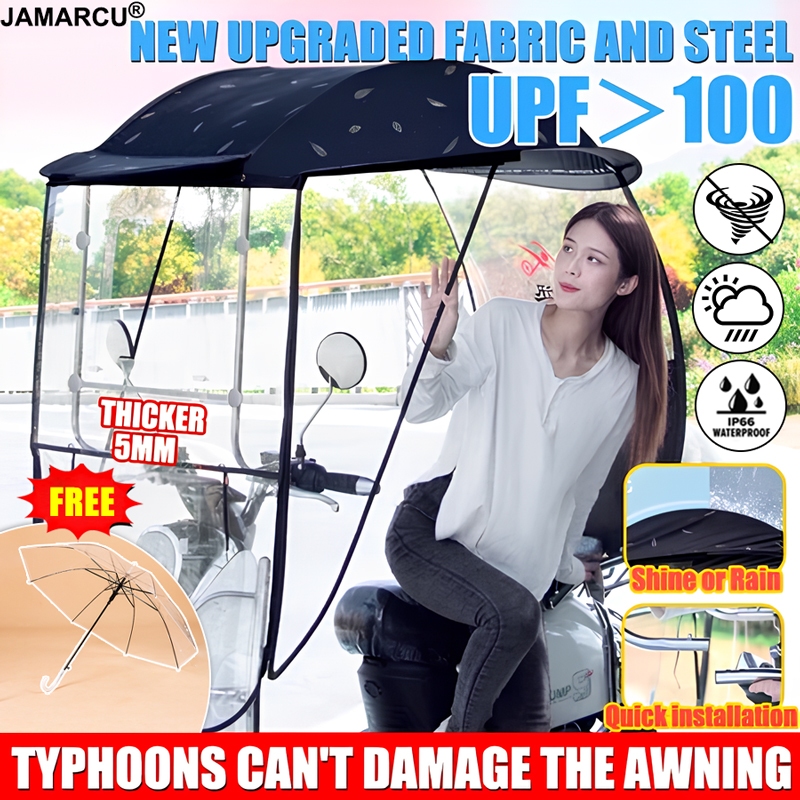 2024 More Stable Canopy For motorcycle Rainproof and Windproof Canopy ...