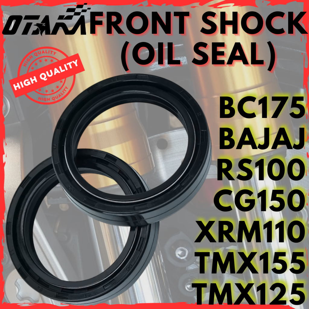 OIL SEAL (FRONT SHOCK) FOR BC175/BAJAJ/RS100/CG150/XRM110/TMX155/TMX125 ...