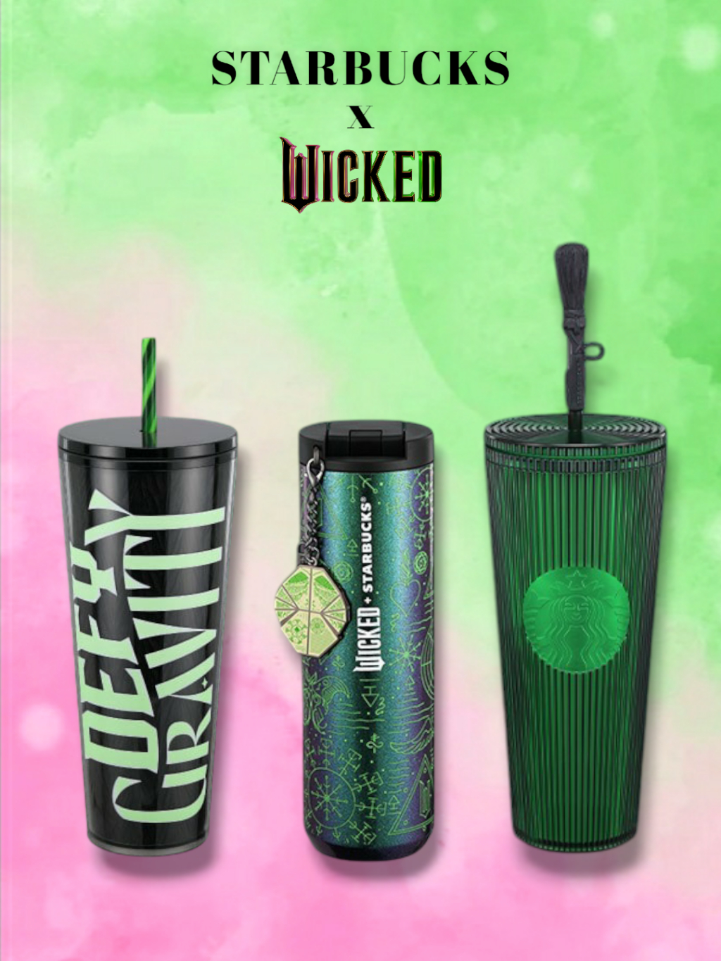 Starbucks Wicked Elphaba's Collection of 16oz Stainless Steel Tumbler ...