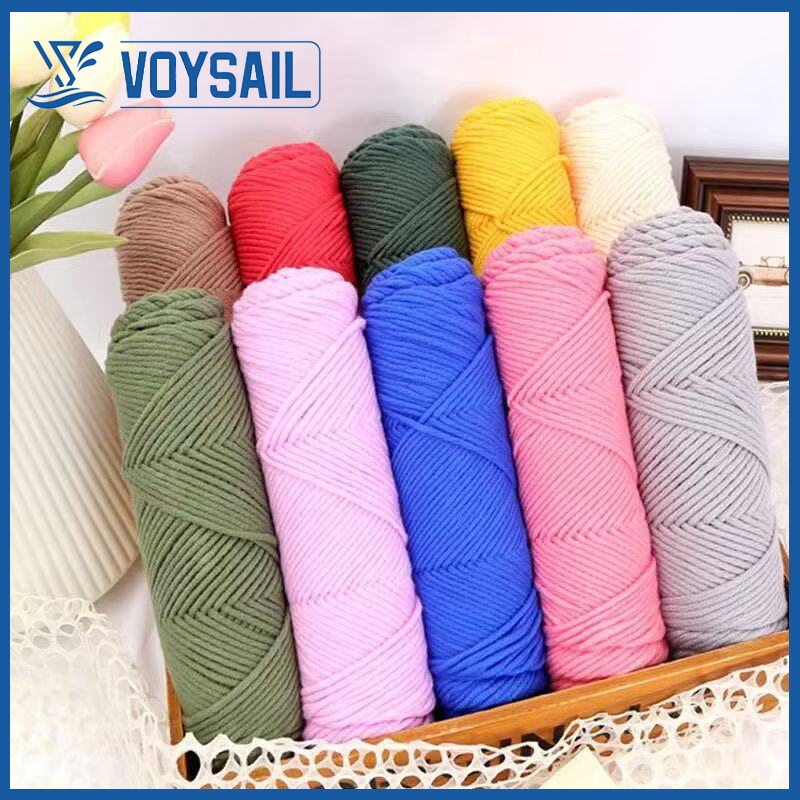 8 Ply 100g Milk Cotton Knitting Wool Yarn Thread DIY Flowers Material ...
