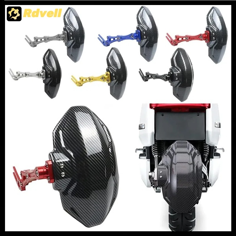 Universal Motorcycle Mudguard Rear Fender Extender Mudflap Mud Splash ...