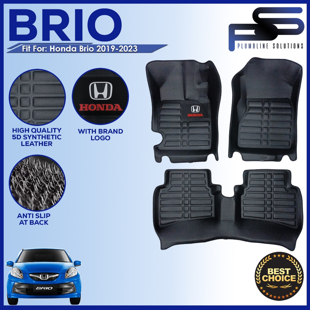 TPE / 5D Deep Dish Honda Brio 2019 - Onwards Deepdish Matting / Car Matting Mats / Car Floor ...