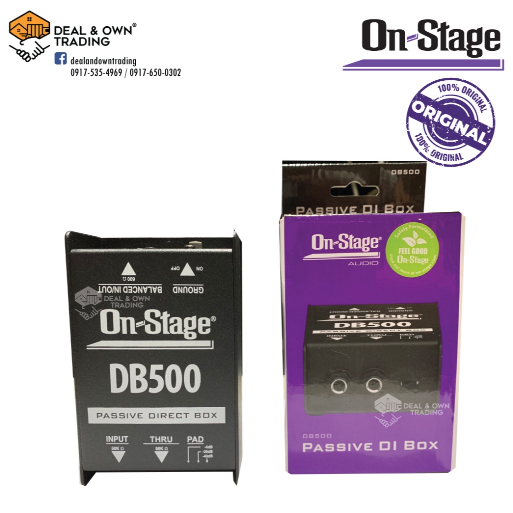 Original On-stage DB500 Passive DI Box (sold per pc) | Shopee Philippines