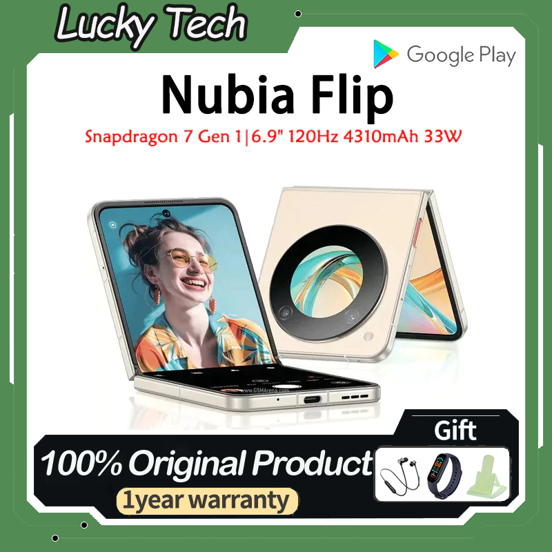 Nubia Flip Snapdragon 7 Gen 1 6.9 inch 120Hz Foldable OLED Dual SIM ...
