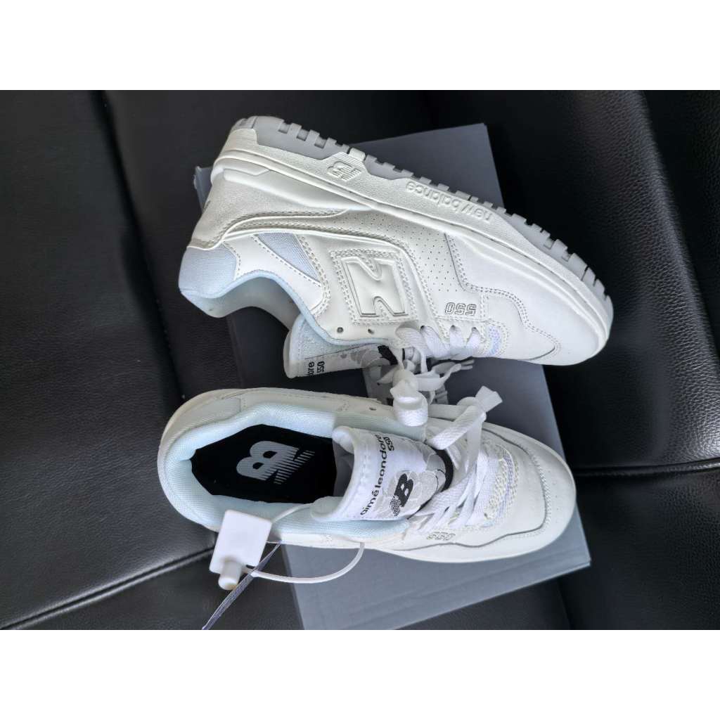 Aimeleon dore x nb550 all white classic shoes for man woman with box ...