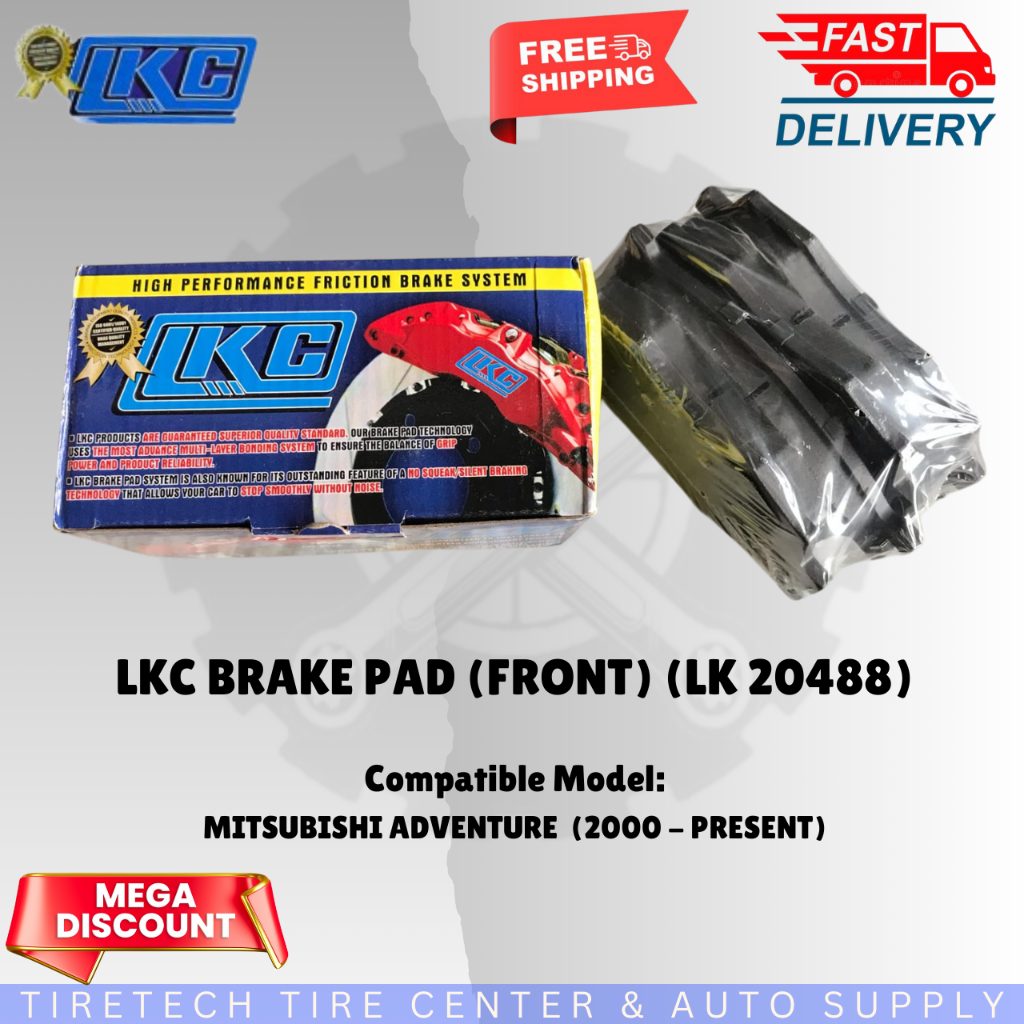 Brake Pad Front LKC Mitsubishi Adventure LK20488 4PCS | Shopee Philippines