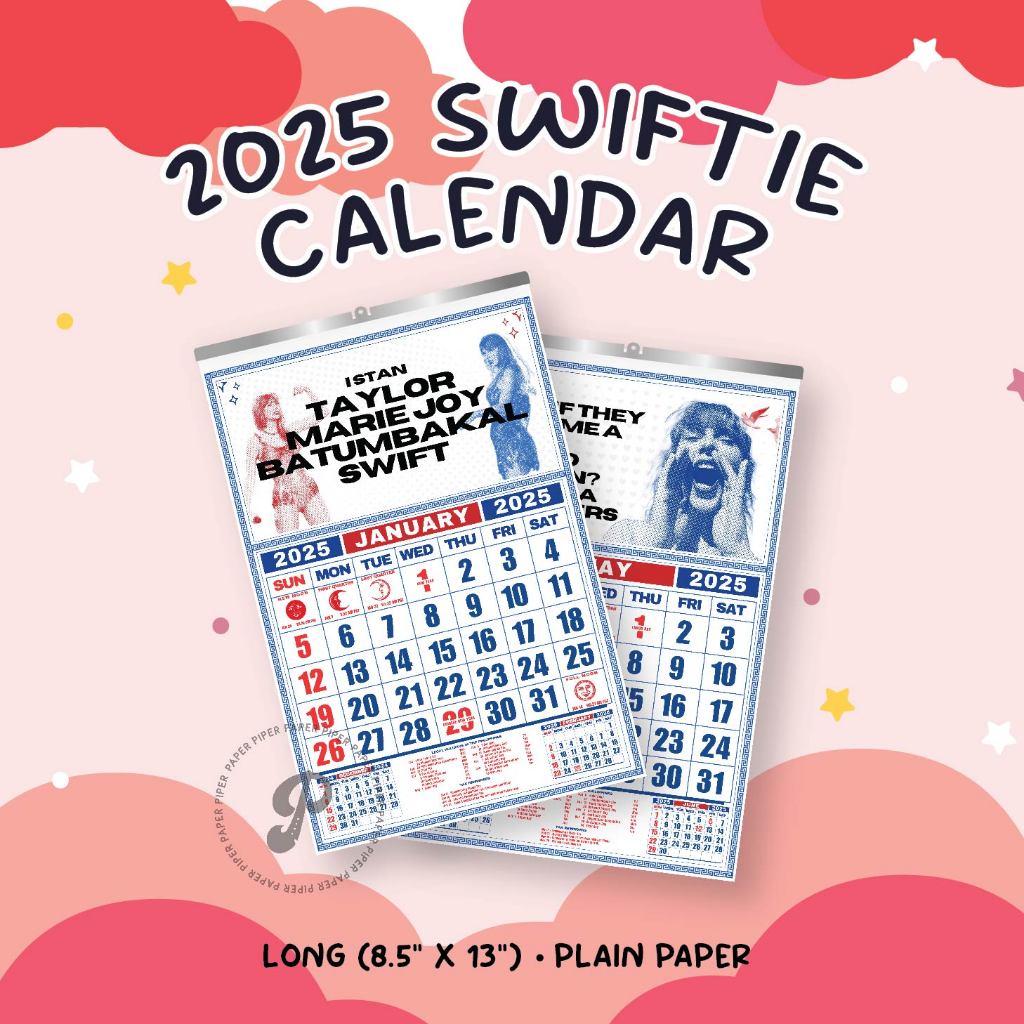 2025 TAYLOR SWIFT PINOY CALENDAR | Shopee Philippines