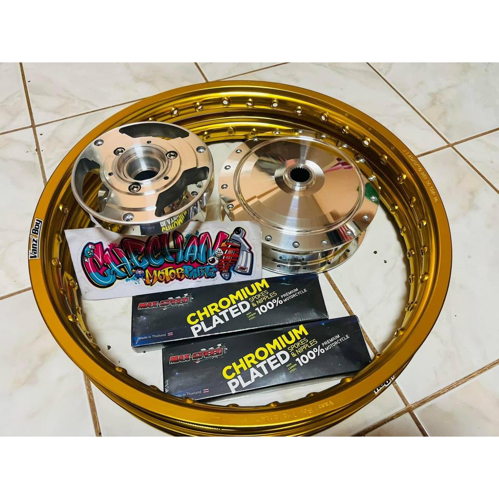 VANZBOY RIMSET AEROX V1 / AEROX V2 SIZE 17S 1.2 FRONT 1.4 REAR | Shopee ...