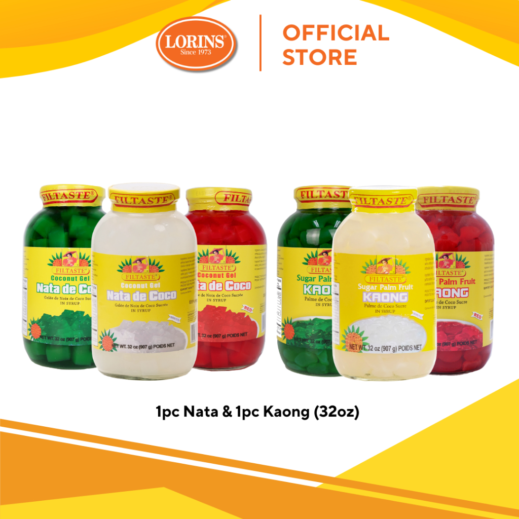 Filtaste (1) Nata De Coco & (1) Kaong 32oz | Shopee Philippines