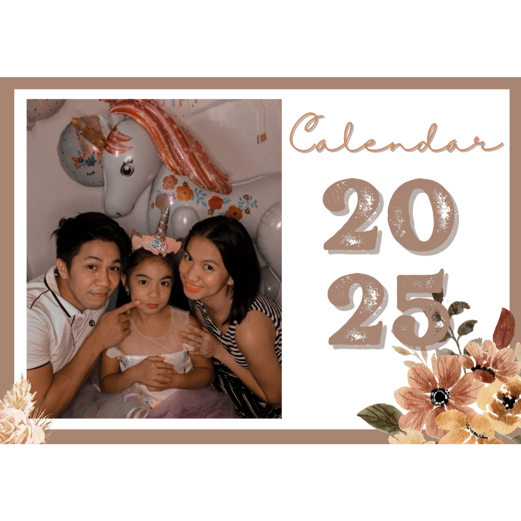 CUSTOMIZED/PERSONALIZED CALENDAR 2025 COLOR OF THE YEAR A4 SIZE WALL ...