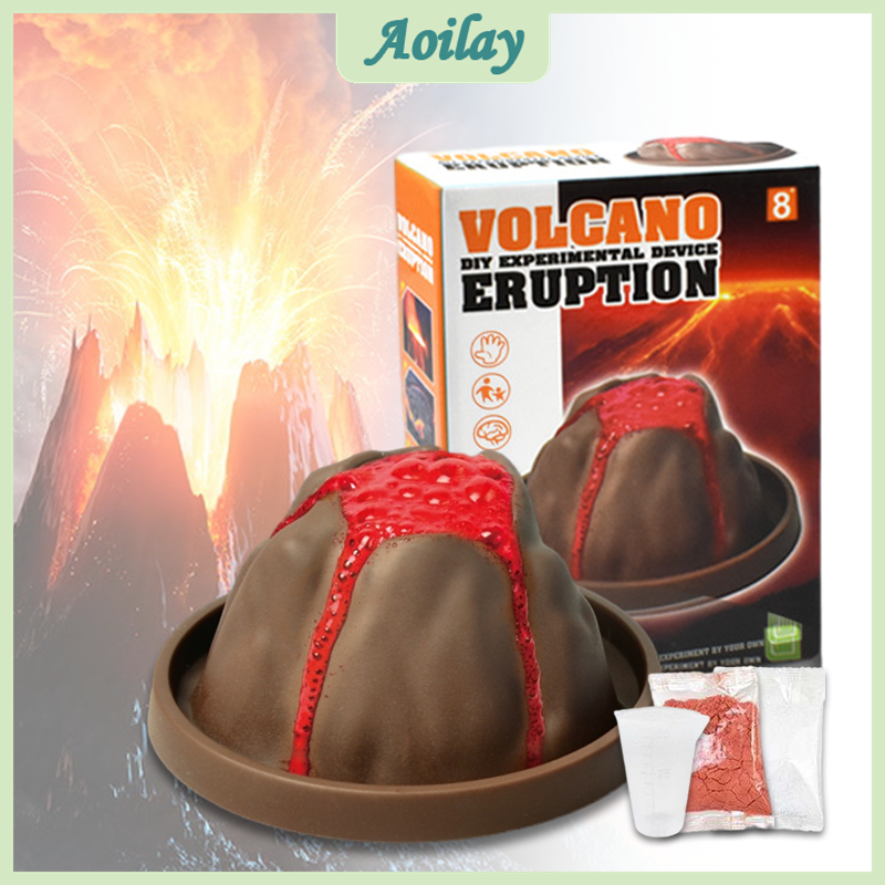 Mini Volcano Eruption Kit Kids DIY Volcano Science Experiment Toy Set ...
