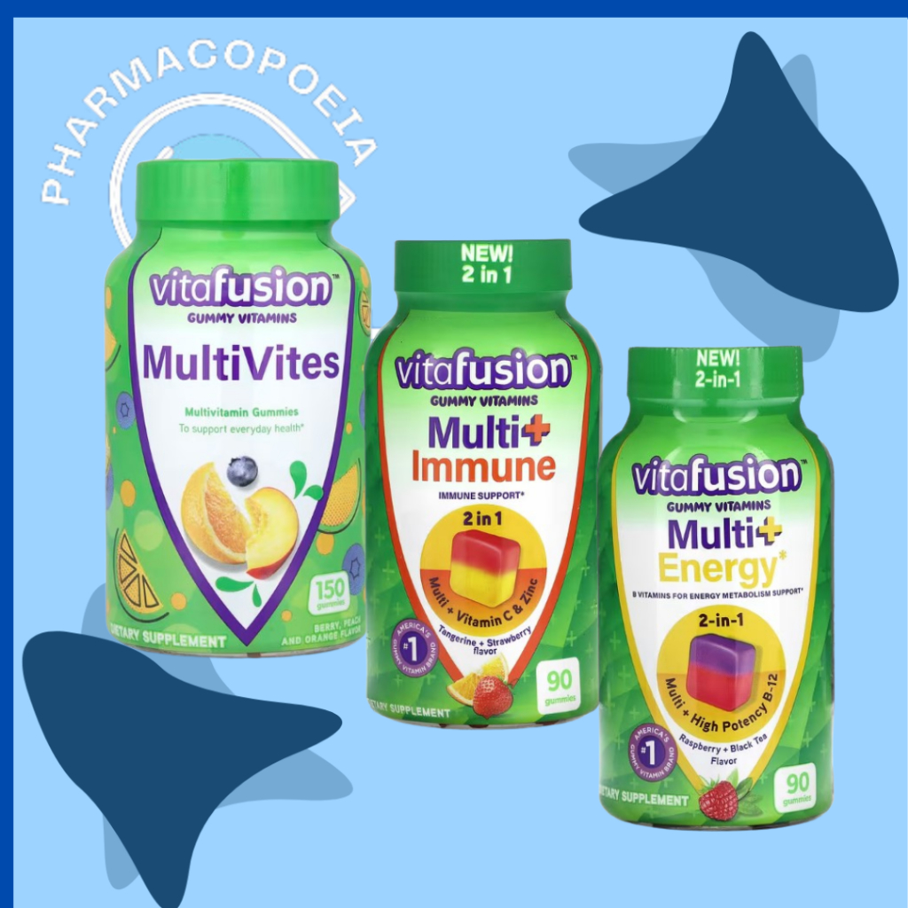 Pharmacopoeia | VitaFusion, MultiVites, Multi+ Immune, Multi+Energy ...