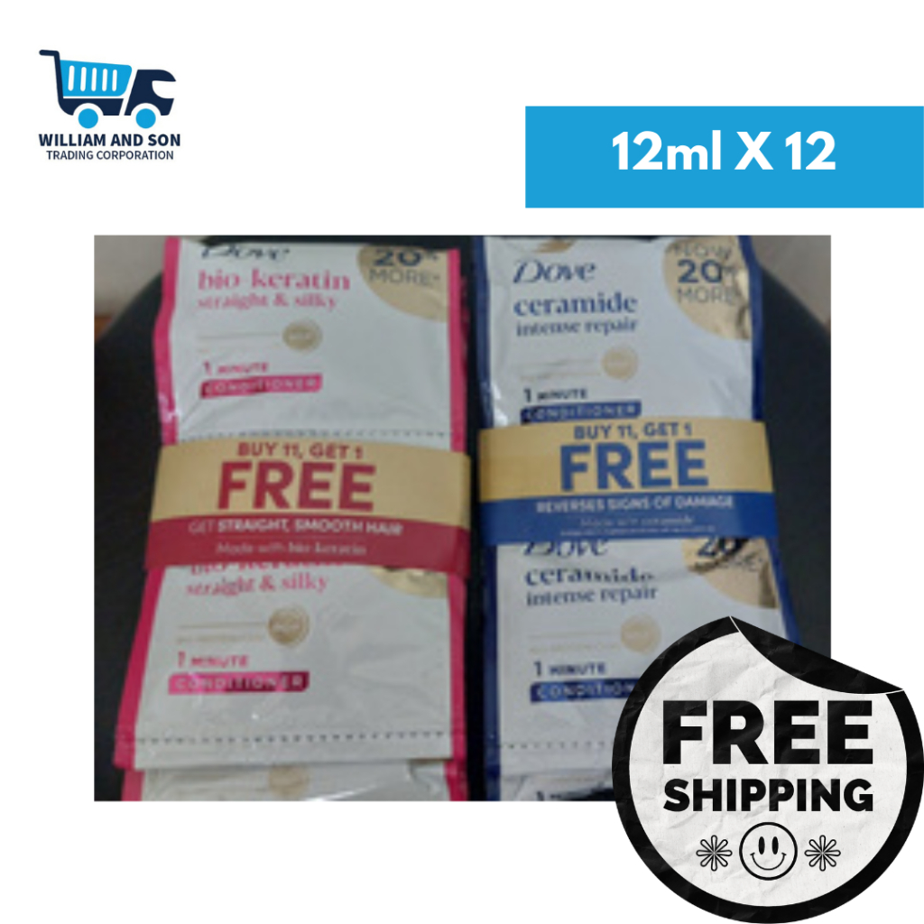 Dove Keratin Conditioner 12ml 11+1 | Shopee Philippines