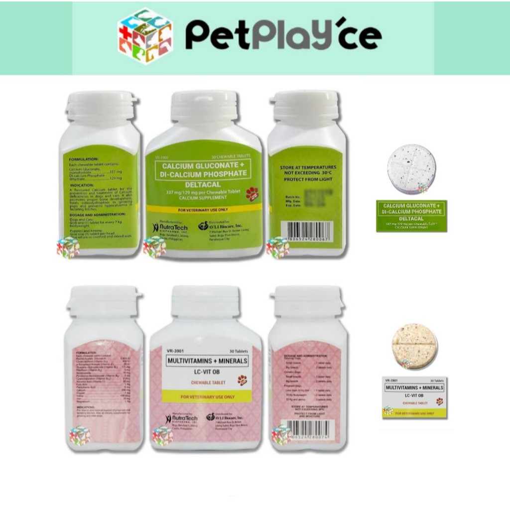 DELTACAL 50's / LC Vit OB 30's per Bottle Chewable Tablet Calcium ...
