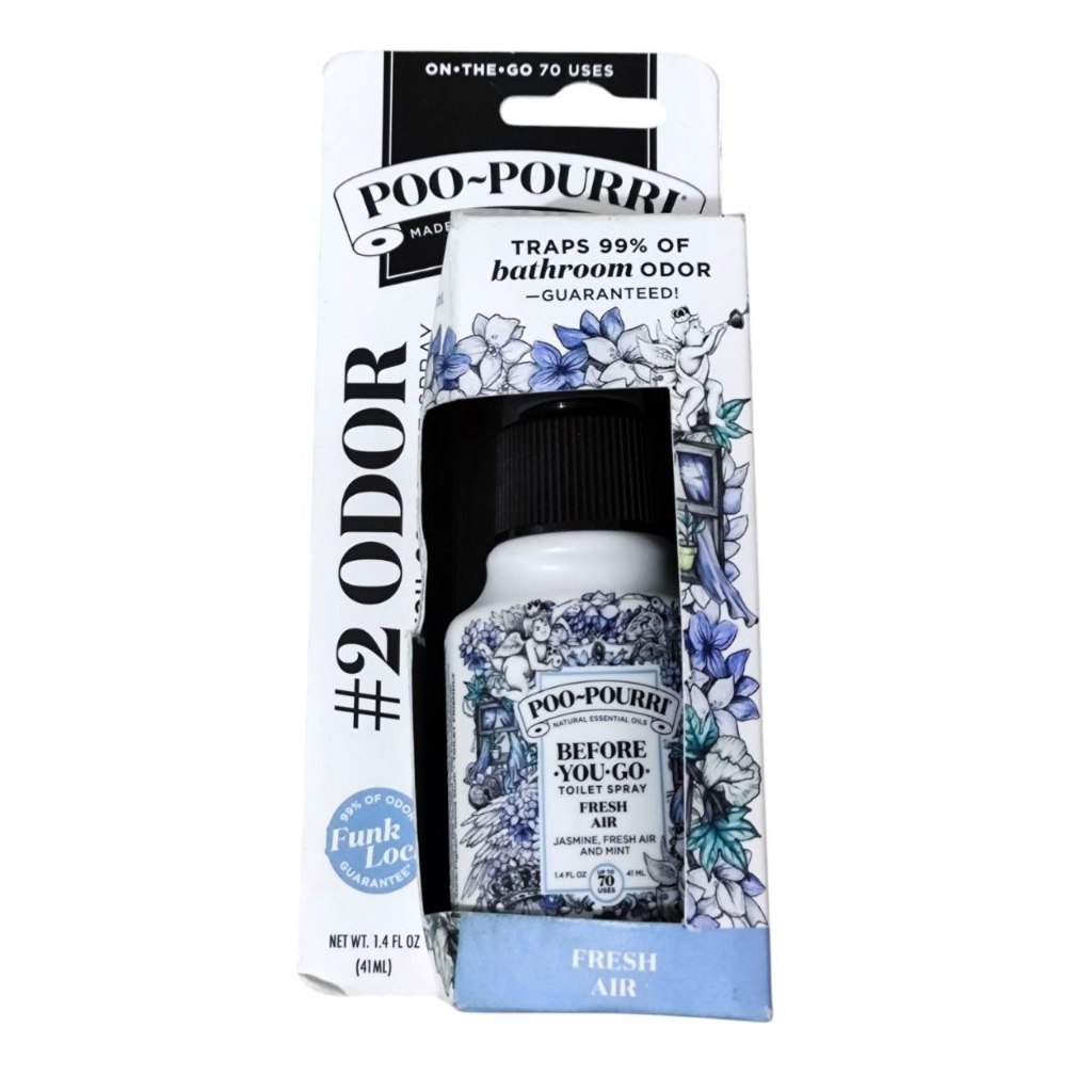 Poo-Pourri Before-You-Go Toilet Spray - Fresh Air Jasmine & Mint - Odor ...