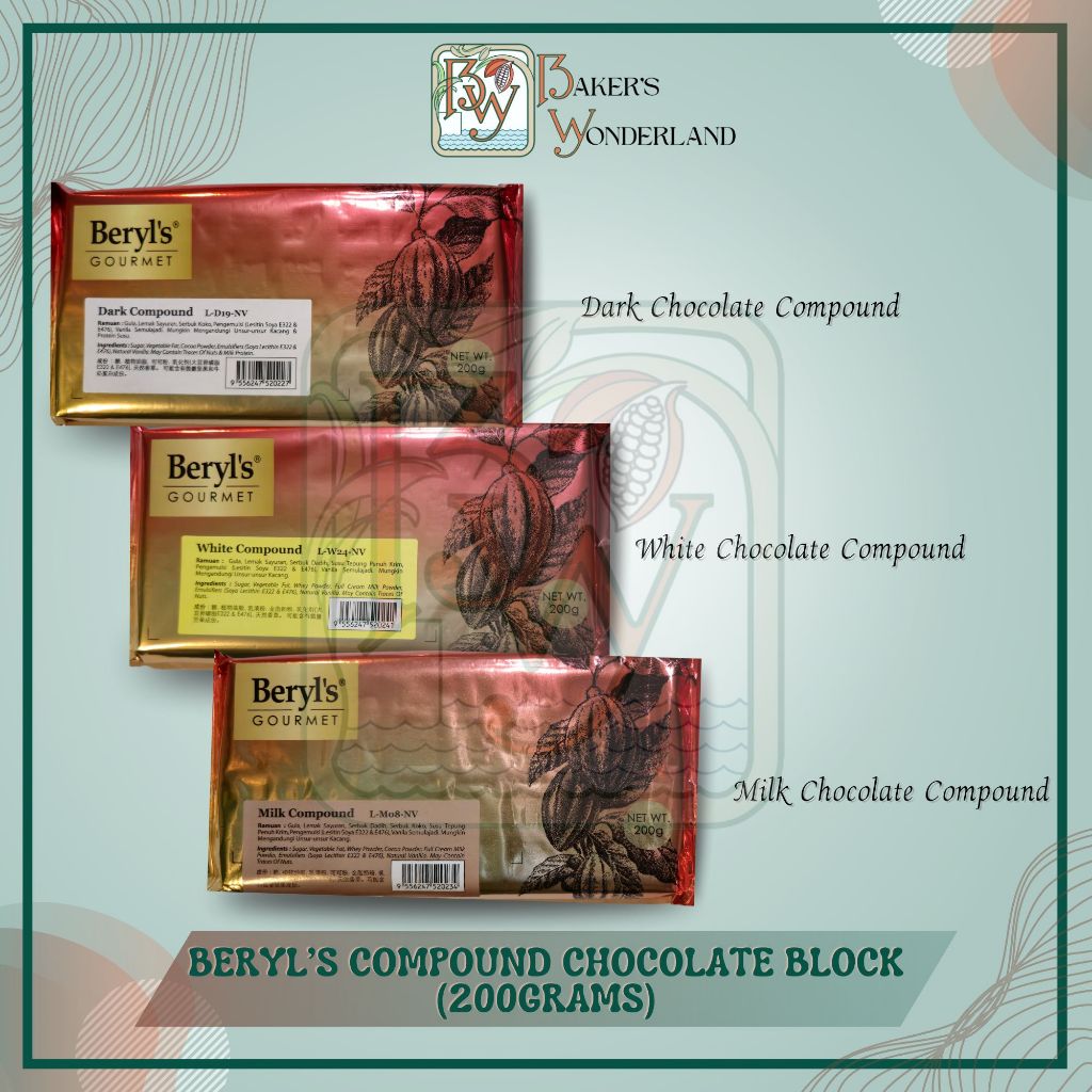 Beryl's Chocolate Compound Block (200g) | Shopee Philippines