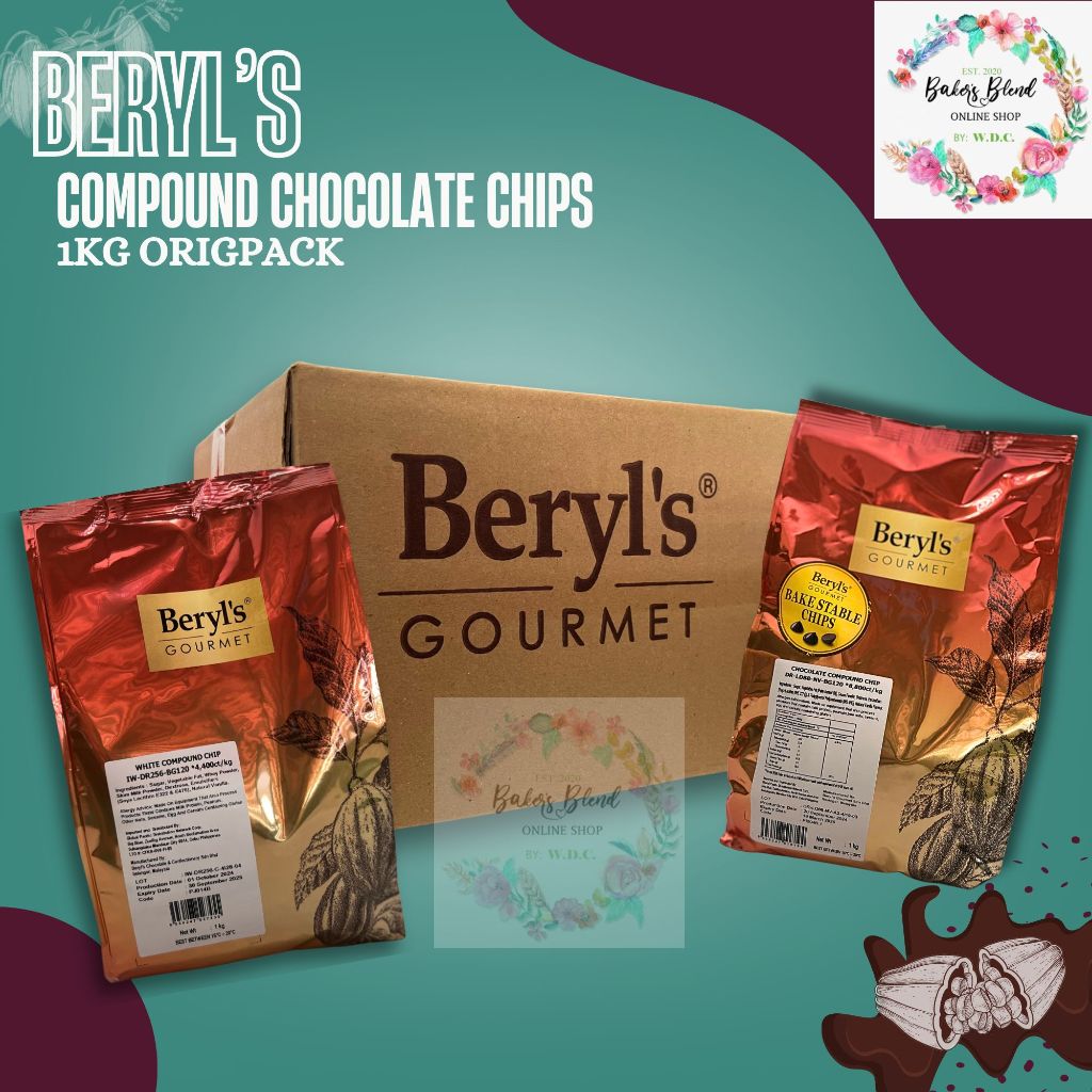 Beryl's Gourmet Chocolate Compound Chips (1kg) | Shopee Philippines