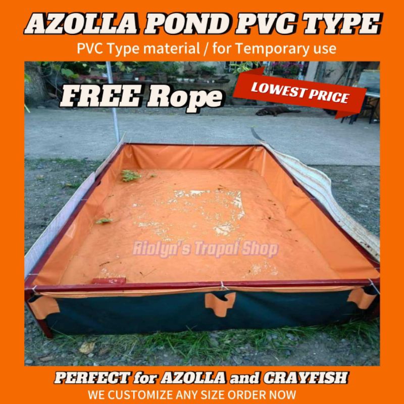AZOLLA BED TRAPOND , CRAYFISH POND , FISH POND TRAPAL PVC TYPE ...